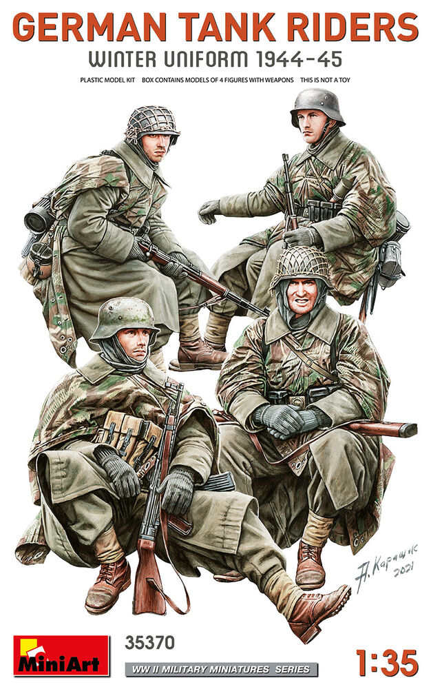 German Tank Riders (Winter Uniform 1944-45) - MiniArt - 35370 - De ...